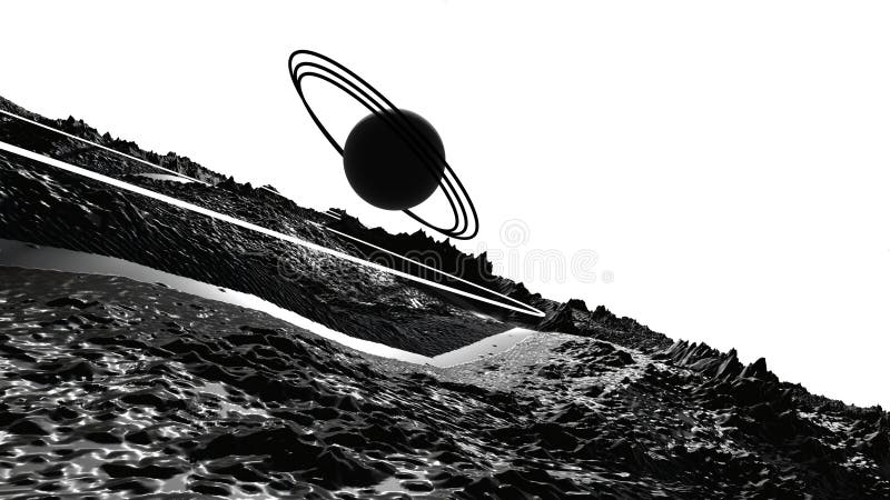 3d Render of Abstract Planet Surface. Very Detailed Sci Fi or Science ...