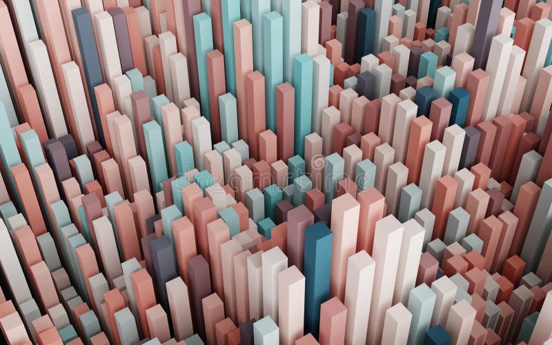 3D Render Abstract Random Color Background Modern Geometric Cube ...