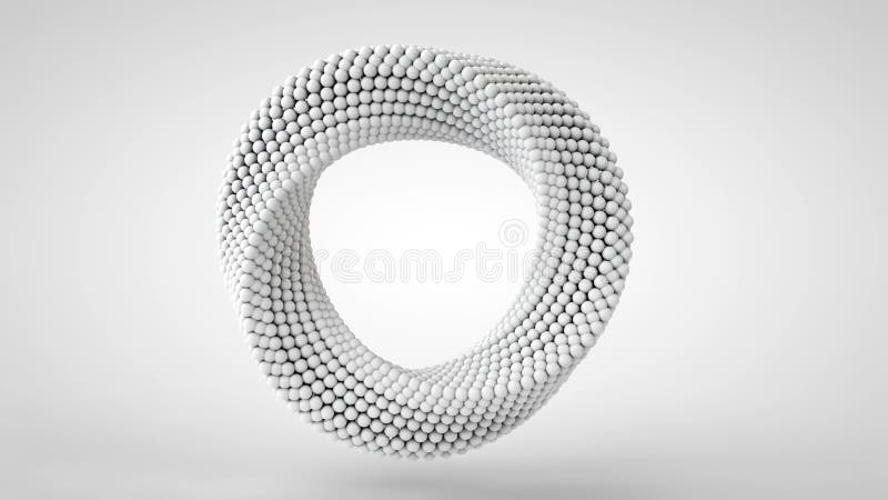 3d Render Abstract Ring Rotating. Moebius Ring Stock Video - Video of ...