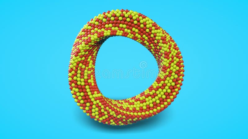 3d Render Abstract Ring Rotating. Moebius Ring Stock Video - Video of ...