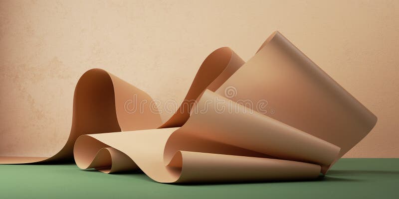 A Folded Ribbon on a Present Stock Image - Image of folded, birthday ...