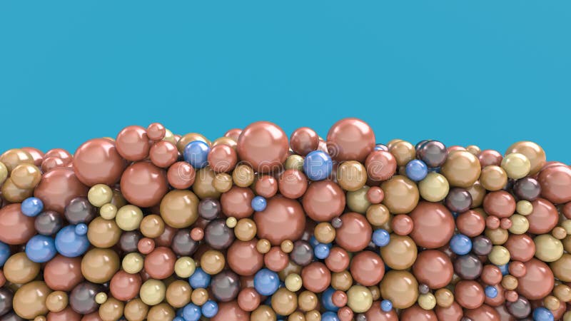 Abstract of Spheres of Different Colors and Sizes Stock Illustration ...