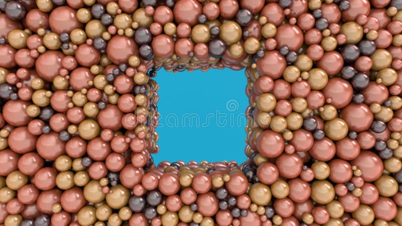 Abstract of Spheres of Different Colors and Sizes Stock Illustration ...