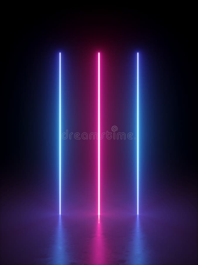 Vertical neon stock vector. Illustration of direction - 8208481