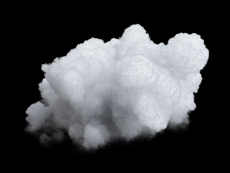 3d Render, Abstract White Cumulus. Sky Design Element Stock ...
