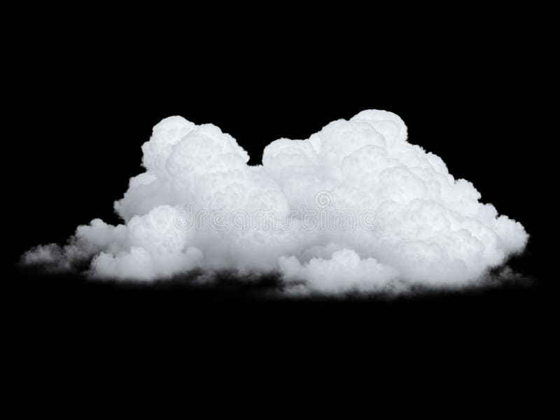3d Render, Abstract White Cumulus. Sky Design Element Stock ...