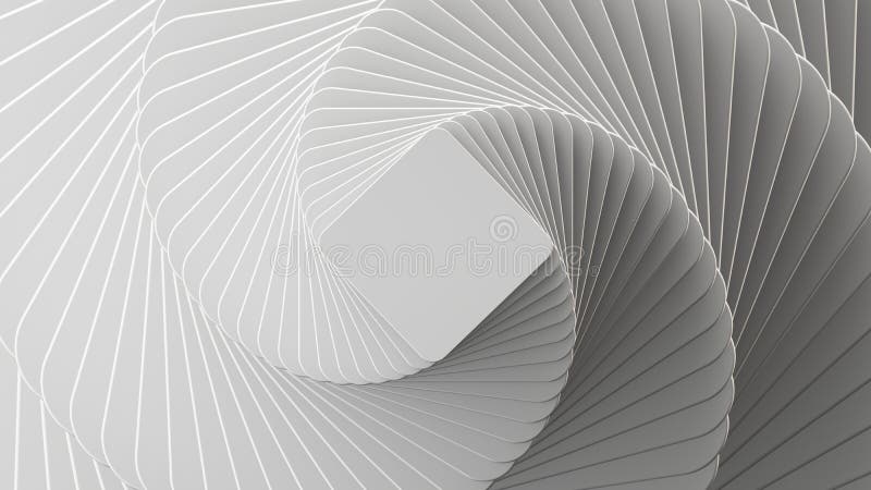 3d Render, Abstract White Geometric Background, Minimal Flat Lay ...