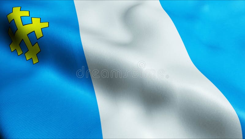 3D Render of Administrative Division Moldova Flag of Rezina Stock ...