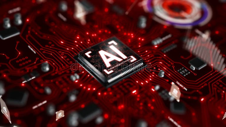 Ai Artificial Intelligence Technology Cpu Central Processor Stock ...