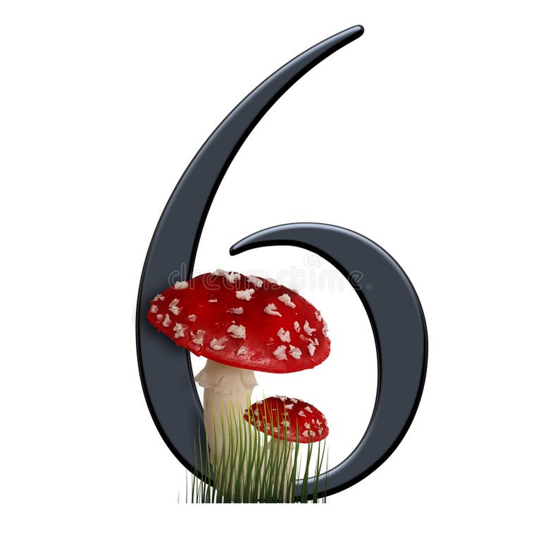 3D Render of Red Toad Number Stock Illustration - Illustration of ...