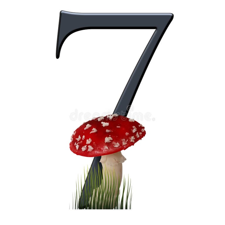 3D Render of Red Toad Number Stock Illustration - Illustration of ...