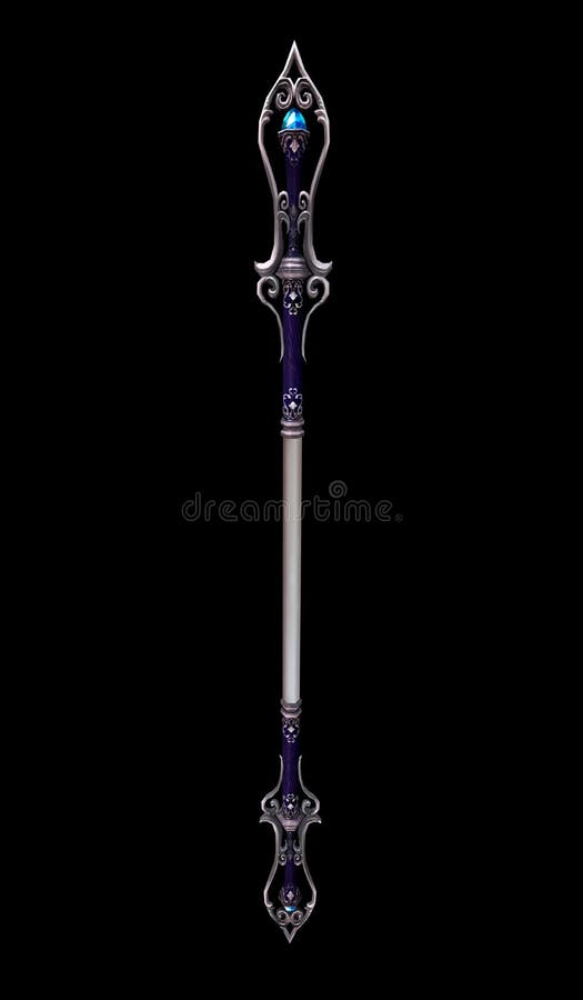 Ancient Magic Wand Stick Weapon for War Stock Illustration ...