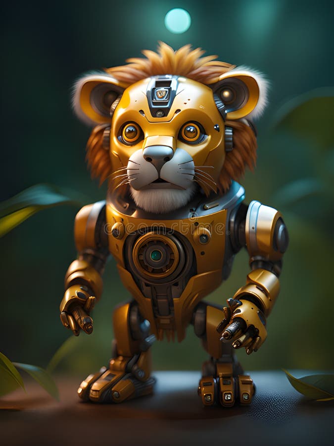 3d Render of an Animal Cartoon Character. High Quality Illustration ...