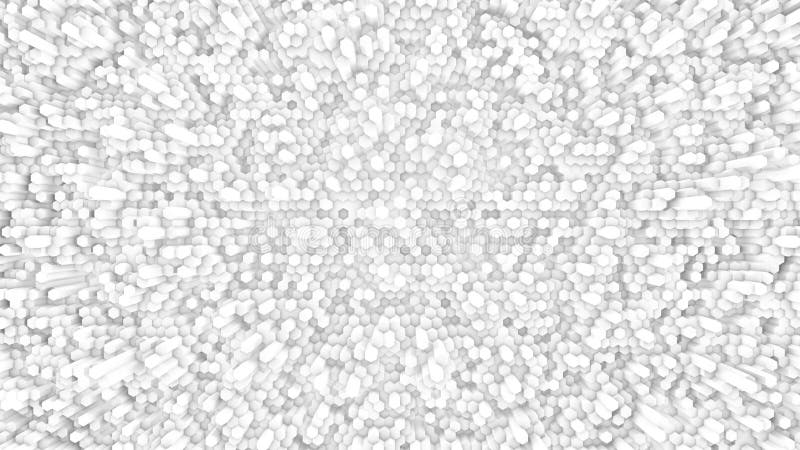 3D Render Animation of Hexagon Pattern Stock Footage - Video of looping ...