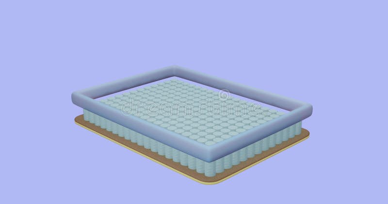 3d Stylized Animation of Smooth Movement of Fabric Layers. Stock Video ...