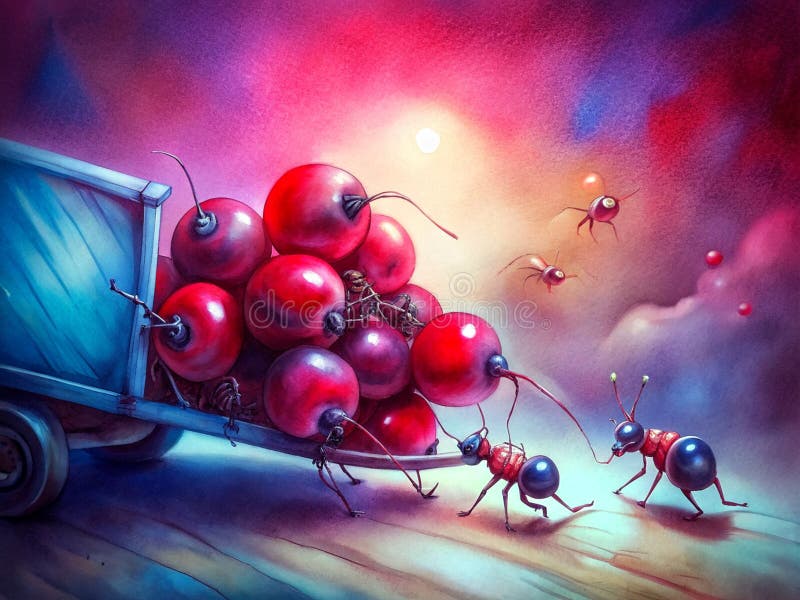 3d Render of an Ant in a Cave. 3d Illustration AI Generated Stock ...