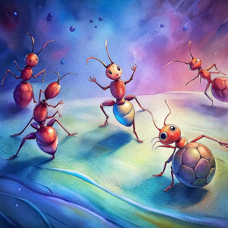 3d Render of an Ant in a Cave. 3d Illustration Generative AI Stock ...