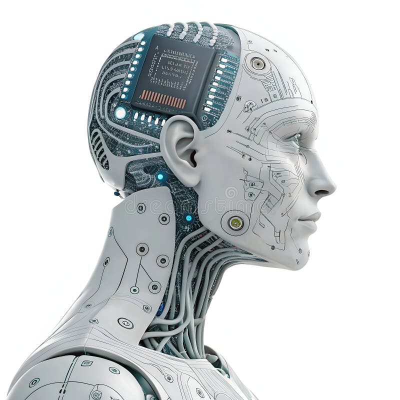 3D Render Artificial Intelligence Illustration Stock Illustration ...