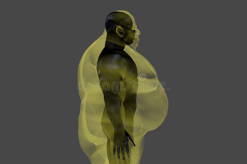 Obese Body Icon, Outline Style Stock Vector - Illustration of obese ...