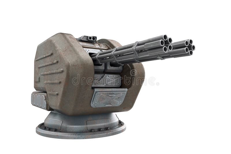 Automatic turret stock illustration. Illustration of computer - 31999804