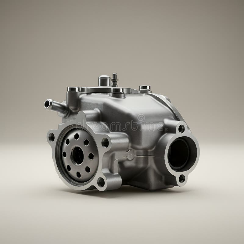 3D Render of an Automotive Differential or Gearbox Housing Stock ...