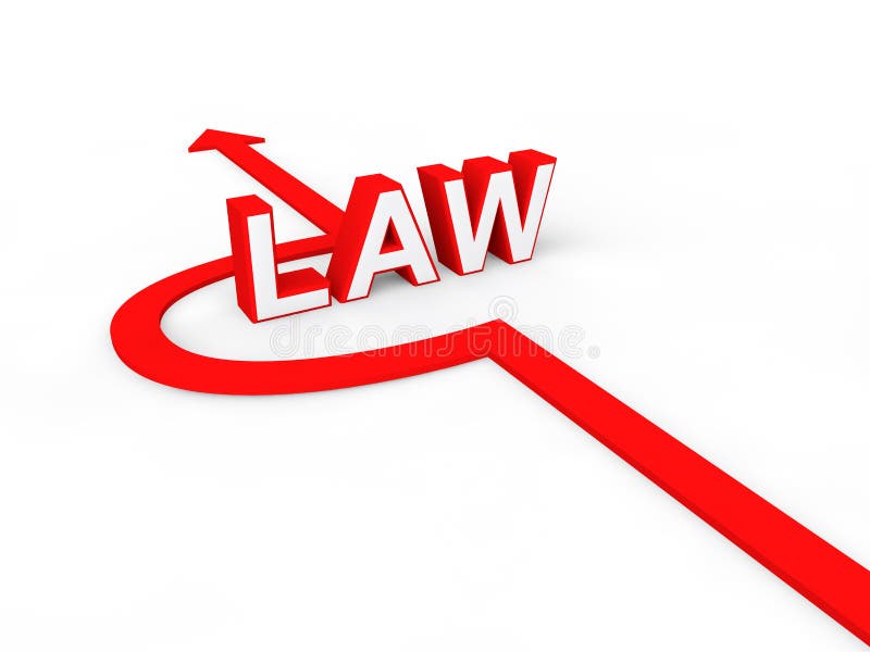 3d Render of Avoiding Law Concept Stock Illustration - Illustration of ...