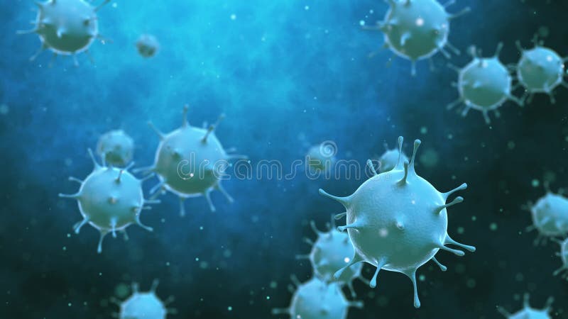 3d Render Bacteria Virus. Bacteria Virus or Germs Microorganism Cells ...