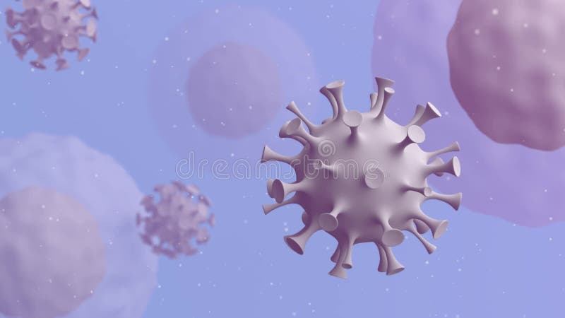 Microbe Bacteria Virus Line Icon Animation Stock Video - Video of ...