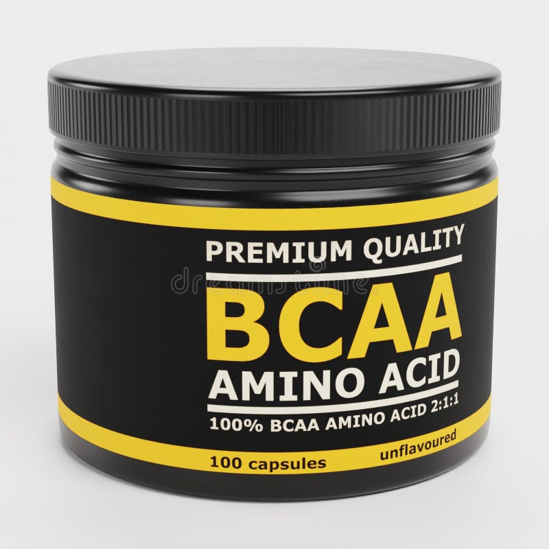 3D Render of BCAA Box stock illustration. Illustration of drug - 299145798