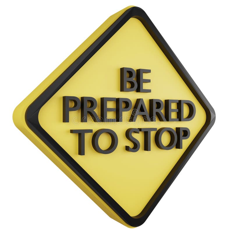 3D Render Stop at Checkpoint Sign Icon Isolated on White Background Stock Illustration ...