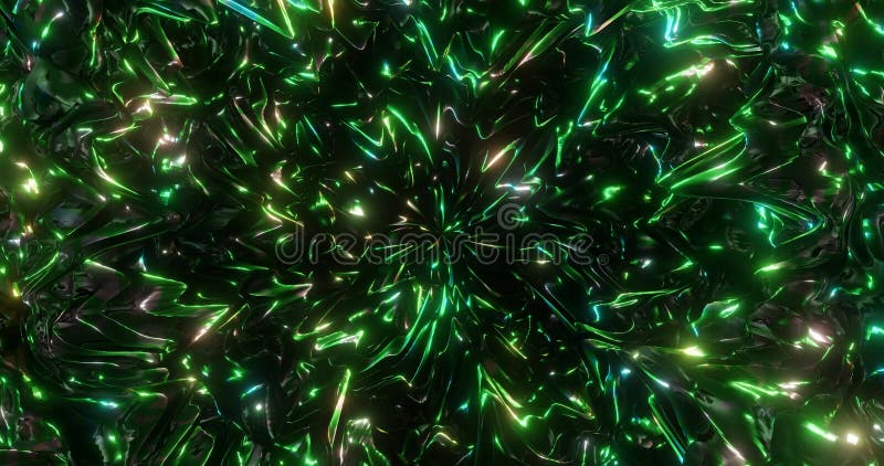 Render with a Beautiful Iridescent Green Background Stock Footage ...
