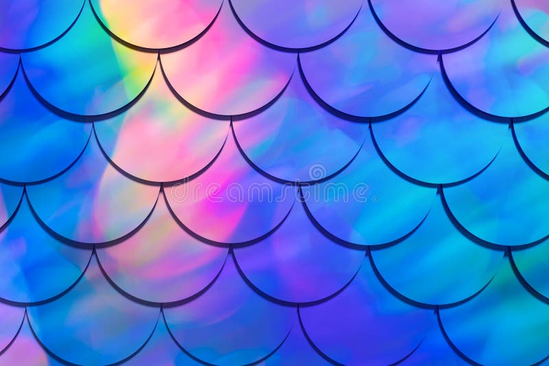 3d Render of Beautiful Mermaid Fish Scale Background Stock Illustration ...