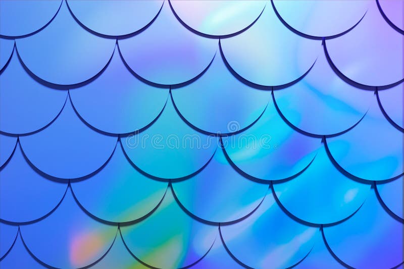 3d Render of Beautiful Mermaid Fish Scale Background Stock Illustration ...