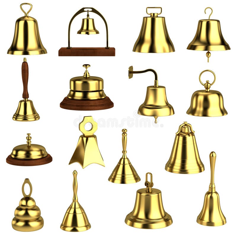 3d render of bells stock illustration. Illustration of ring - 38746831