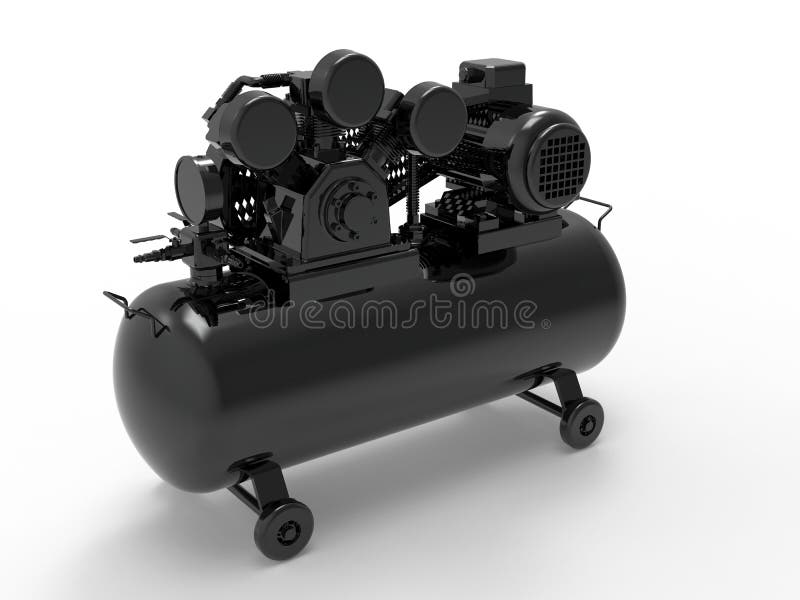 Air Compressor Tank Line Icon Stock Vector - Illustration of instrument ...