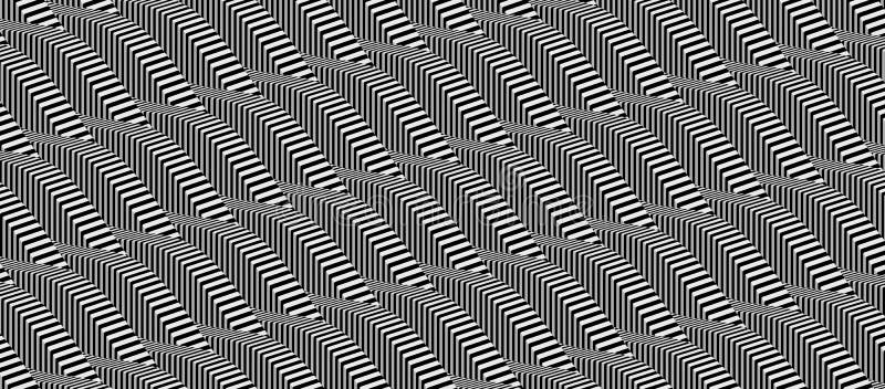 Black and White Striped Optical Illusion of Wavy Moving Lines Mind ...