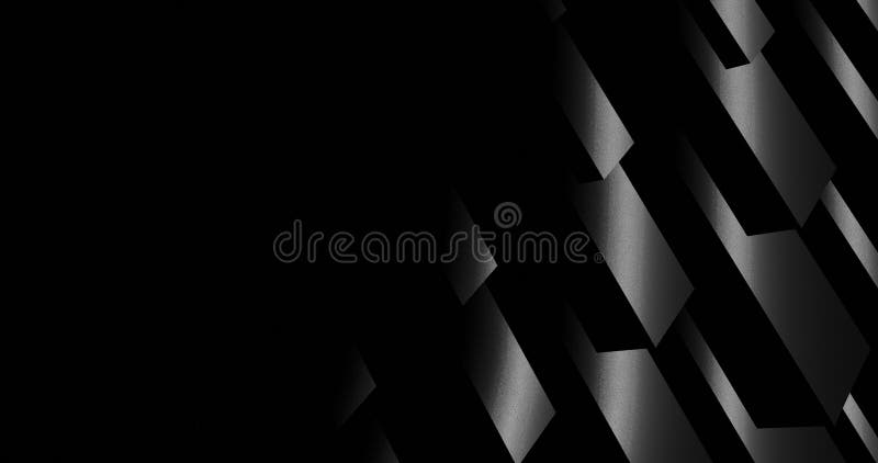 Render with Black and White Geometric Dark Surface Made of Rectangles ...