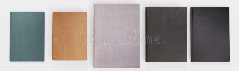 3D Render of Blank Books stock illustration. Illustration of classic ...