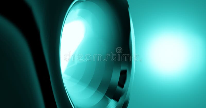 Render with Blue Background with Sphere and Light Stock Illustration ...