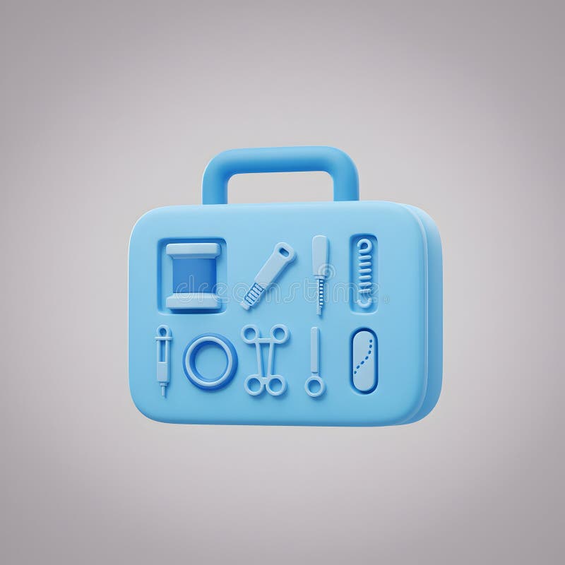 3d Render Surgery Tools Stock Illustrations – 315 3d Render Surgery ...