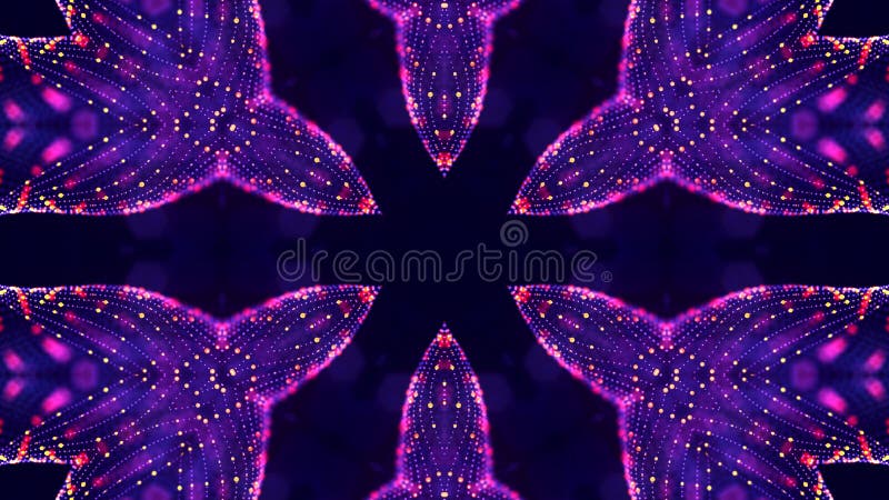 3d Render. Blue Motion Design Bg with Symmetrical Star Pattern ...