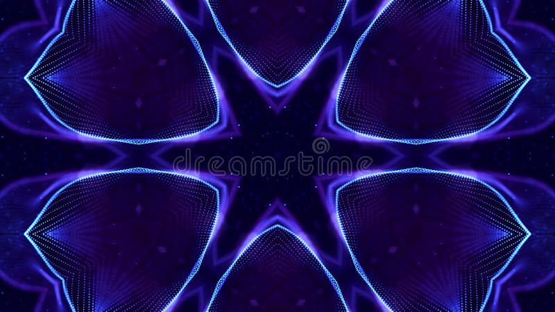 3d Render. Blue Motion Design Bg with Symmetrical Star Pattern ...