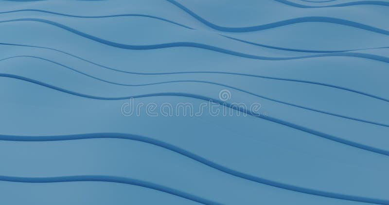 3D Render of Blue Wavy Background with Some Folds in it Stock ...