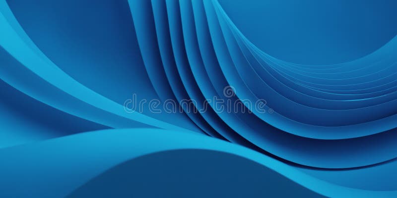 3d Render of Blue Wavy Pattern Background Blue Themed Stock ...