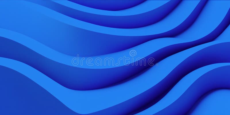 3d Render of Blue Wavy Pattern Background Blue Themed Stock ...