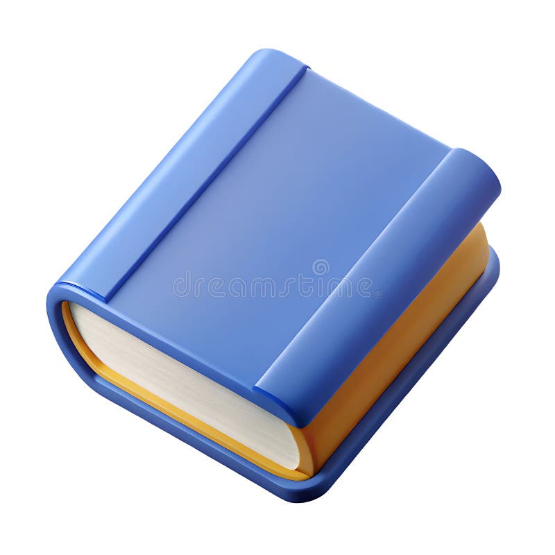Blue and yellow book stock vector. Illustration of bookmark - 2211182
