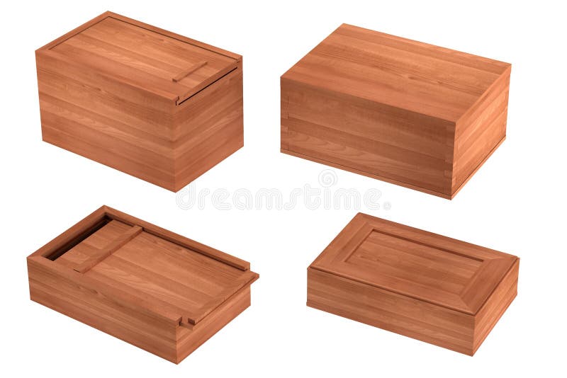 3d render of boxes stock illustration. Illustration of wooden - 40072344