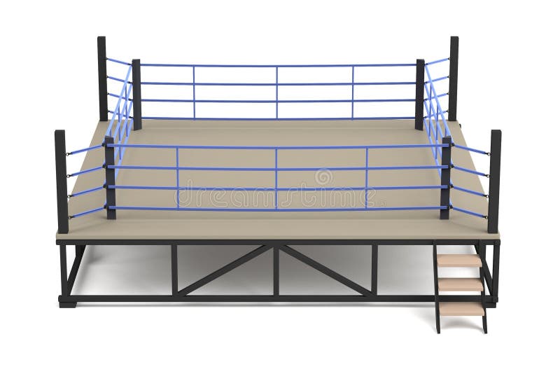 3d render of boxing ring stock illustration. Illustration of model ...