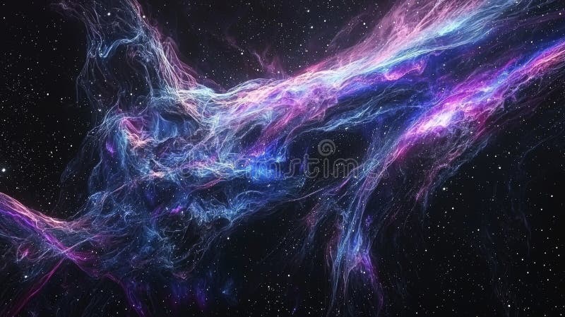 This is a 3D Render of a Bright Nebula, a Bright Background, an ...