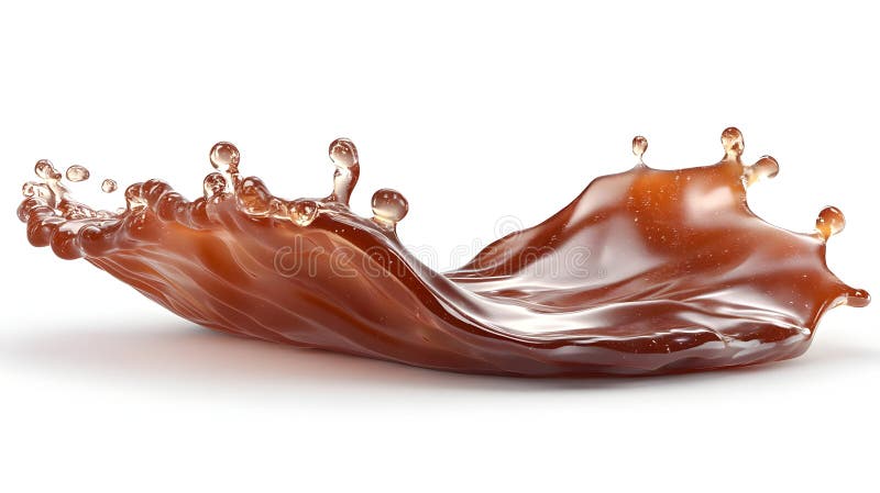 3D Render Brown Liquid Splash Illustration Stock Illustration ...